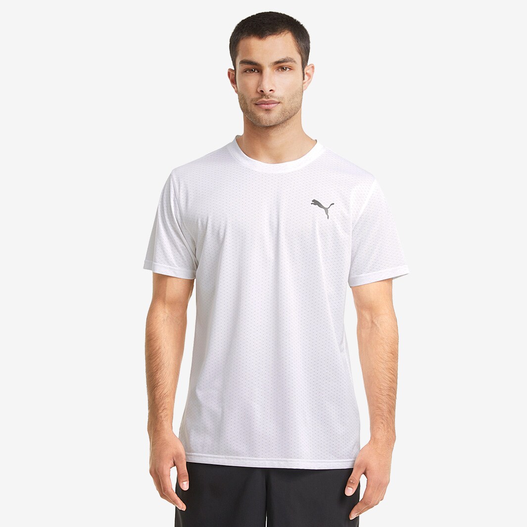 PUMA Train Fav Blaster Tee - Puma White - Mens Clothing | Pro:Direct ...