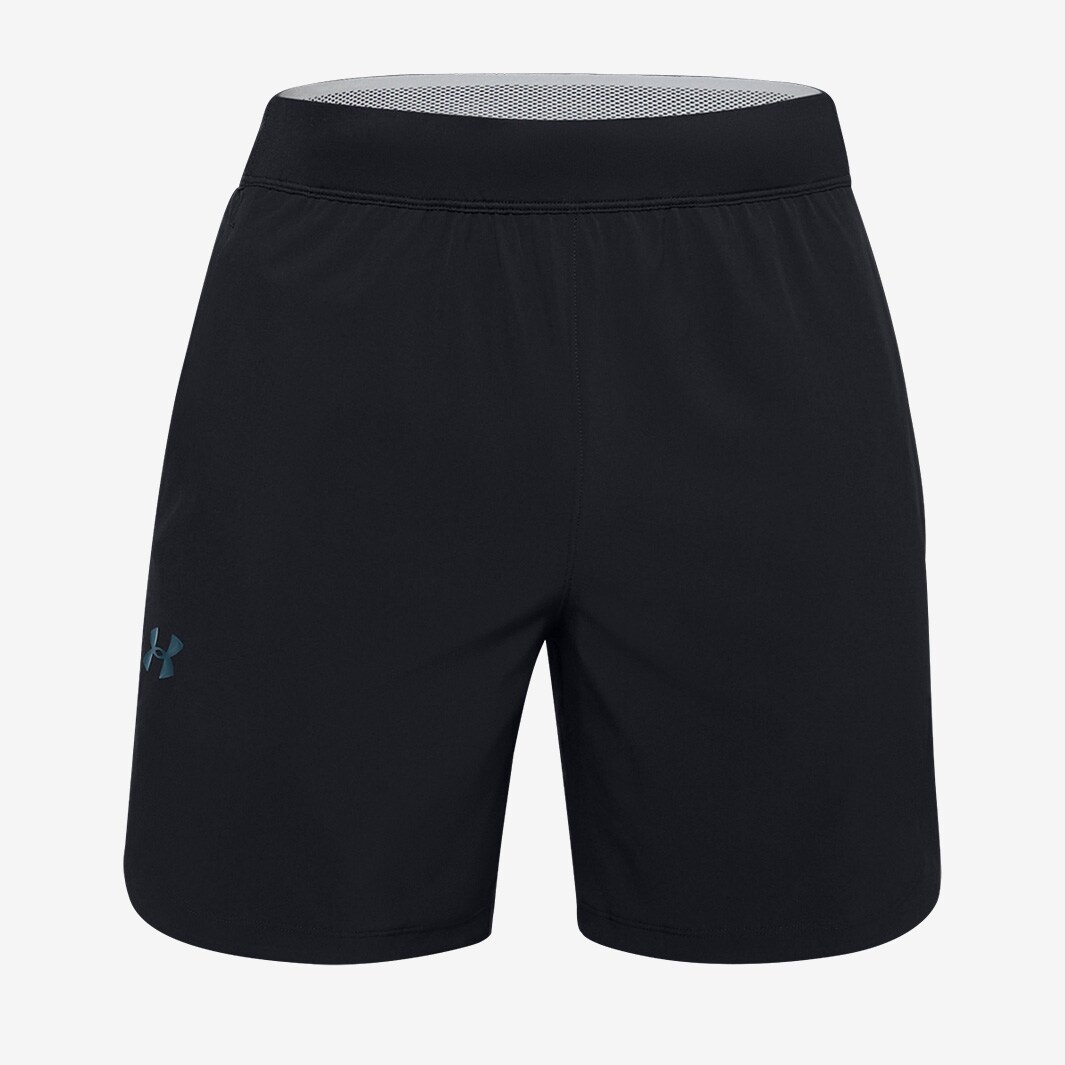 Under Armour Stretch-Woven Shorts - Black/Black/Metallic Solder - Mens ...