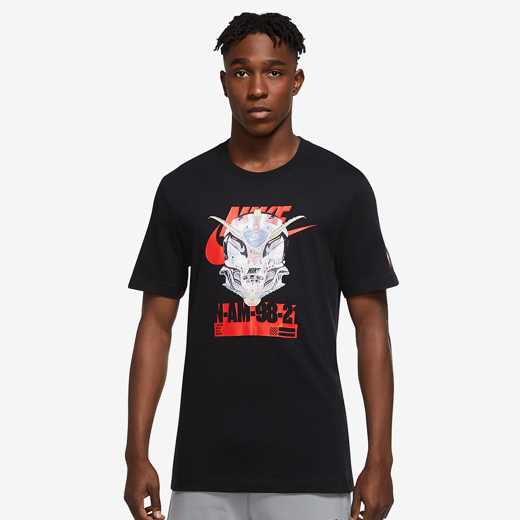 Nike Sportswear Mech Air Mask Tee - Black - Tops - Mens Clothing