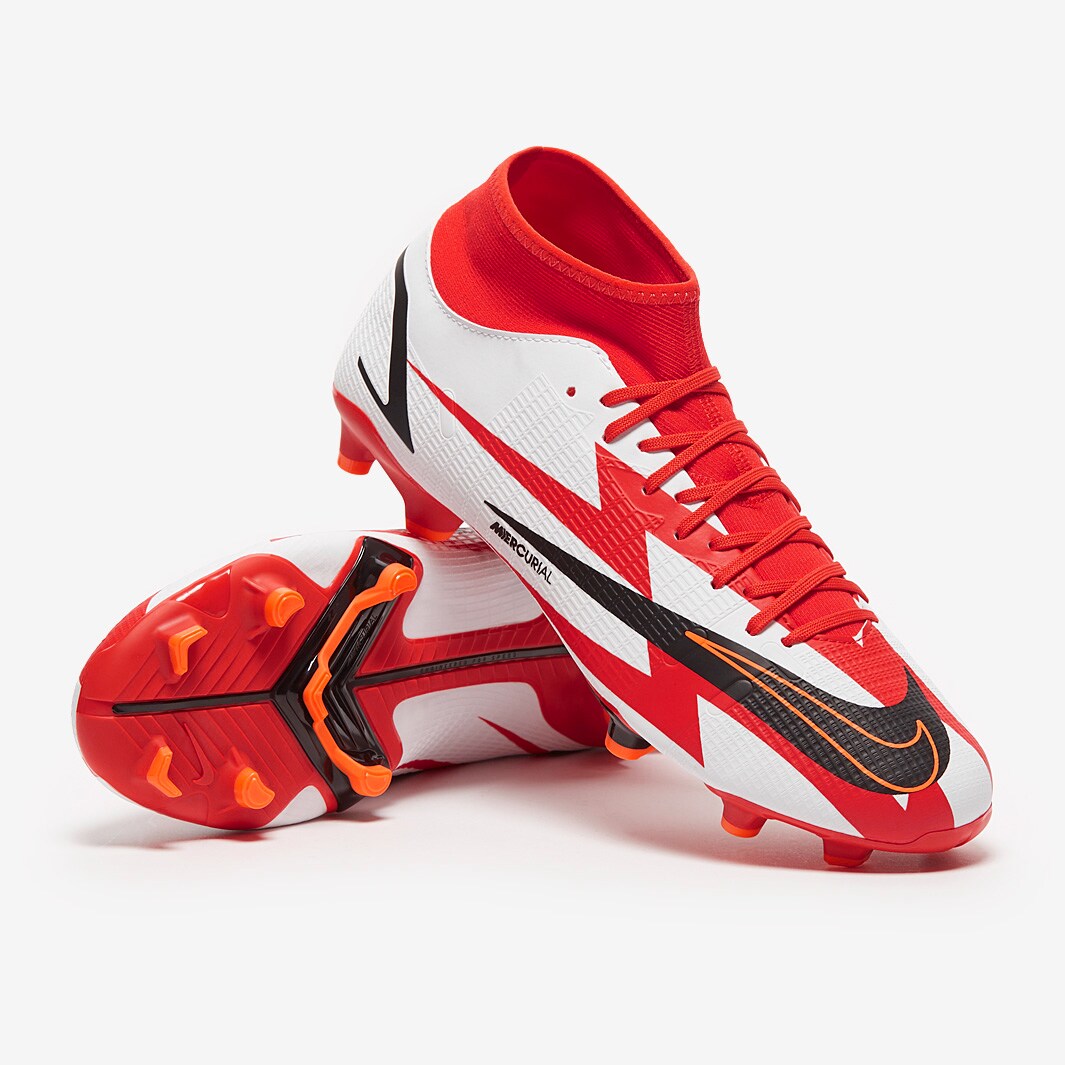 Nike Mercurial Superfly VIII Academy CR7 FG MG Rouge Piment Noir