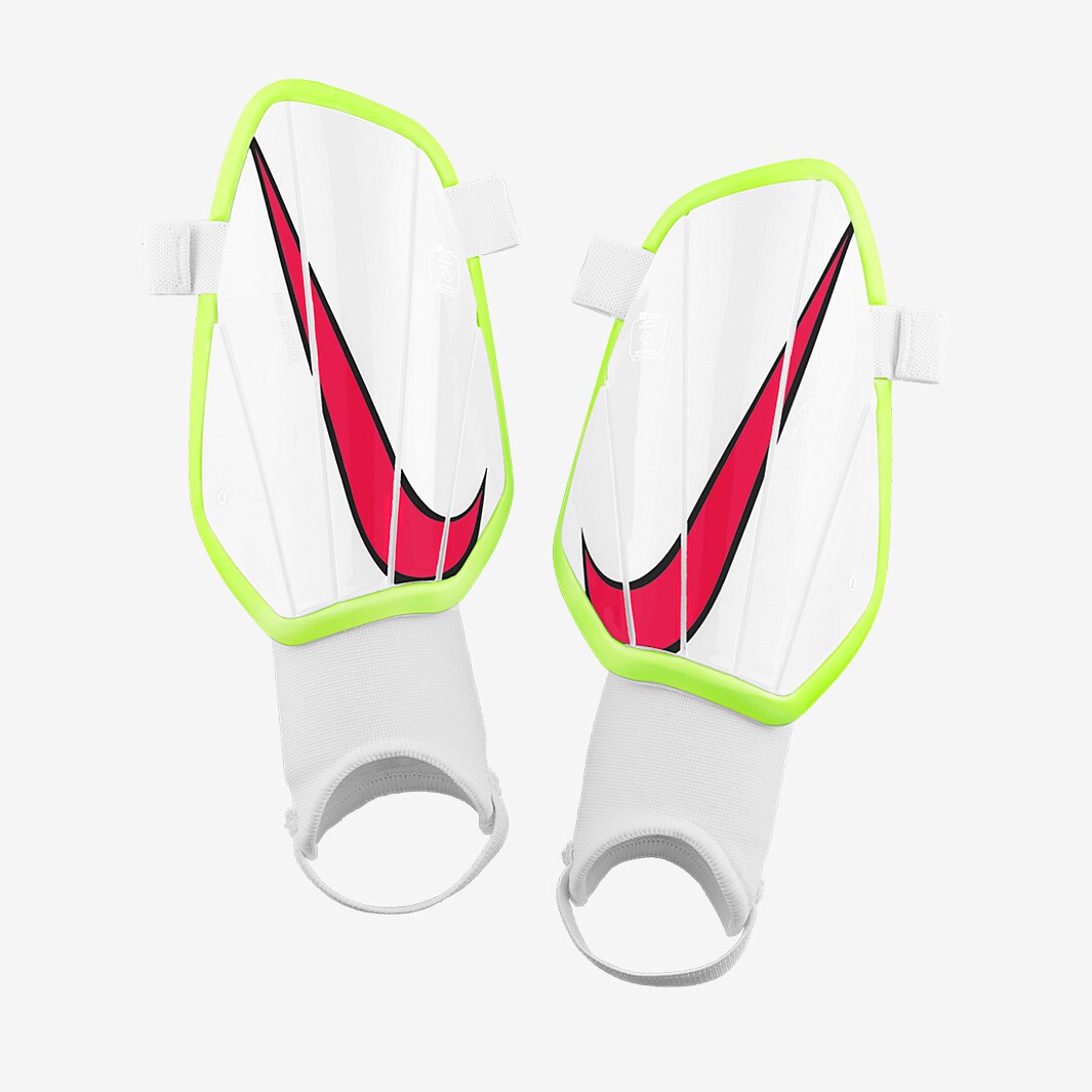 Nike Youth Charge Guard - White/Volt/Bright Crimson - Accessories | Pro ...