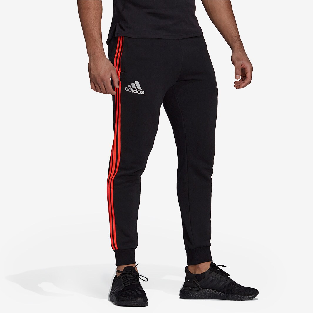 adidas New Zealand 21/22 Sweat Pants - Black/Carbon - Mens Replica