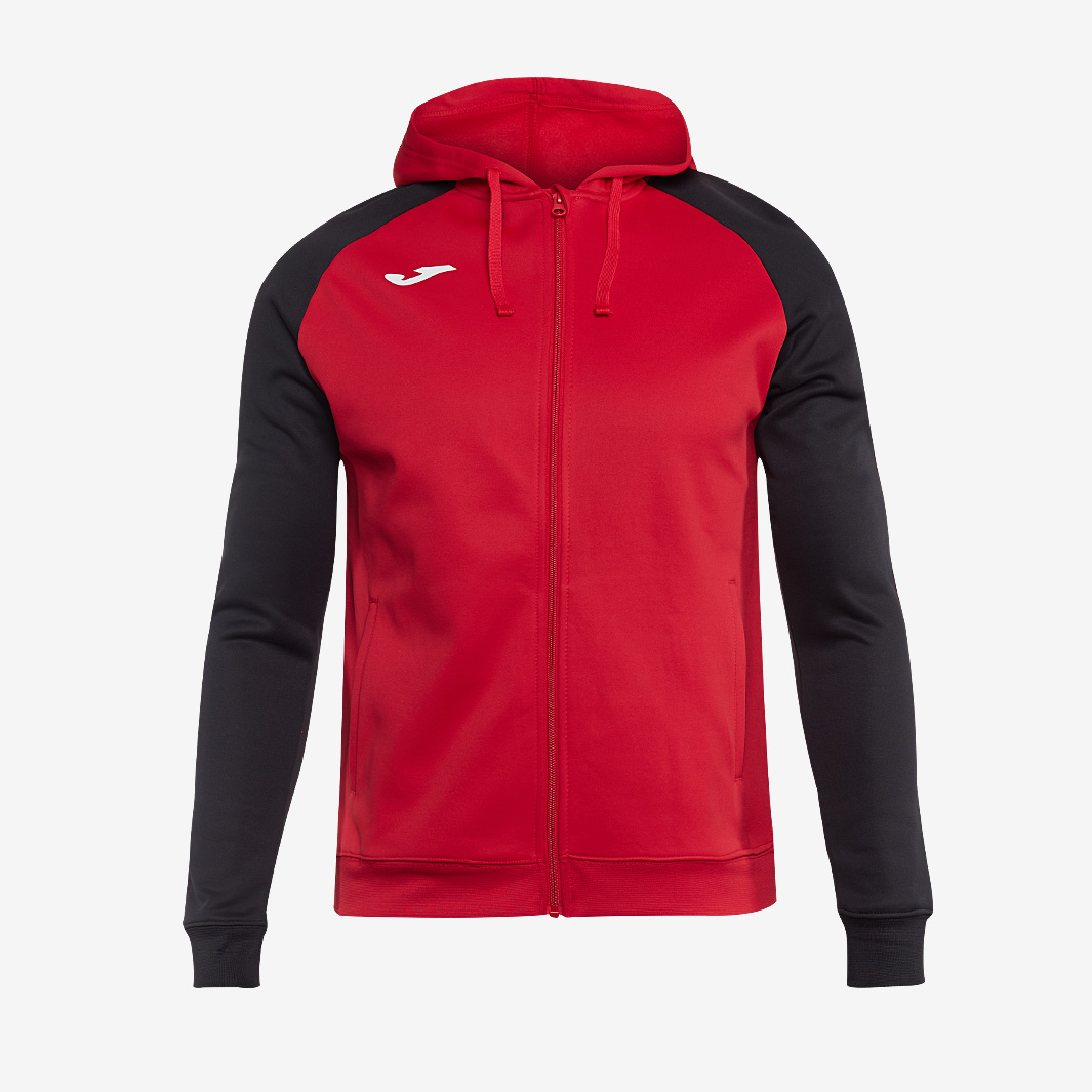 Joma Academy IV Full Zip Hoody - Red/Black - Mens Football Teamwear