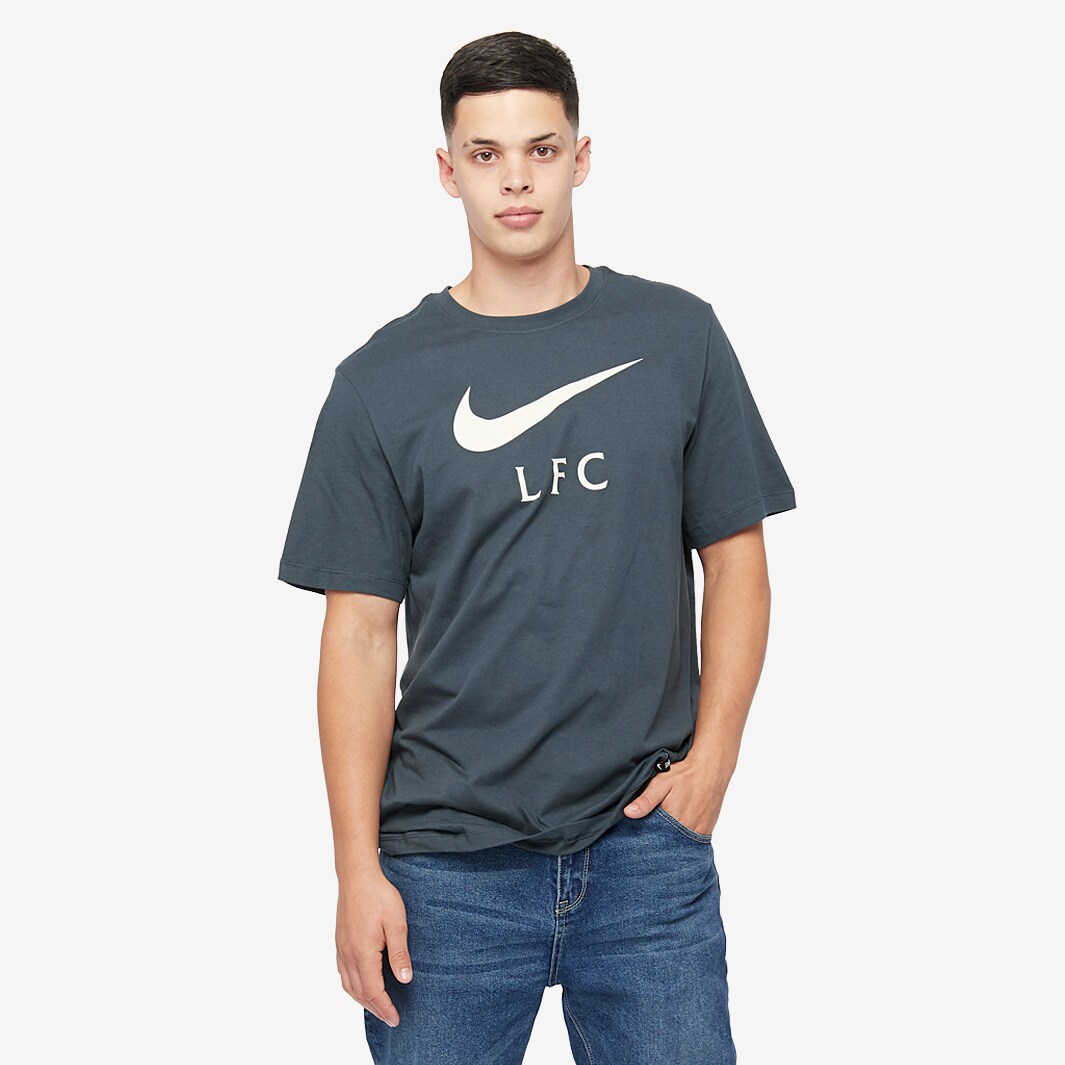 Nike Liverpool 21/22 Swoosh Club Tee - Seaweed - Mens Replica | Pro ...