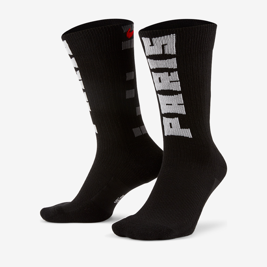 Nike Paris-Saint Germain 21/22 Crew Sock - Black/White/Dark Grey - Mens ...