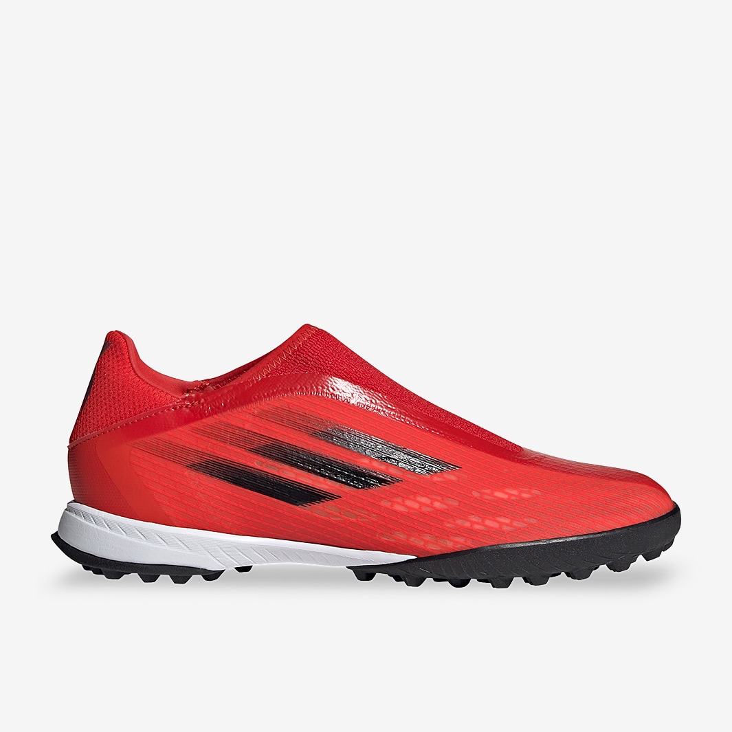 adidas X Speedflow .3 Laceless TF - Red/Core Black/Solar Red - Mens Boots