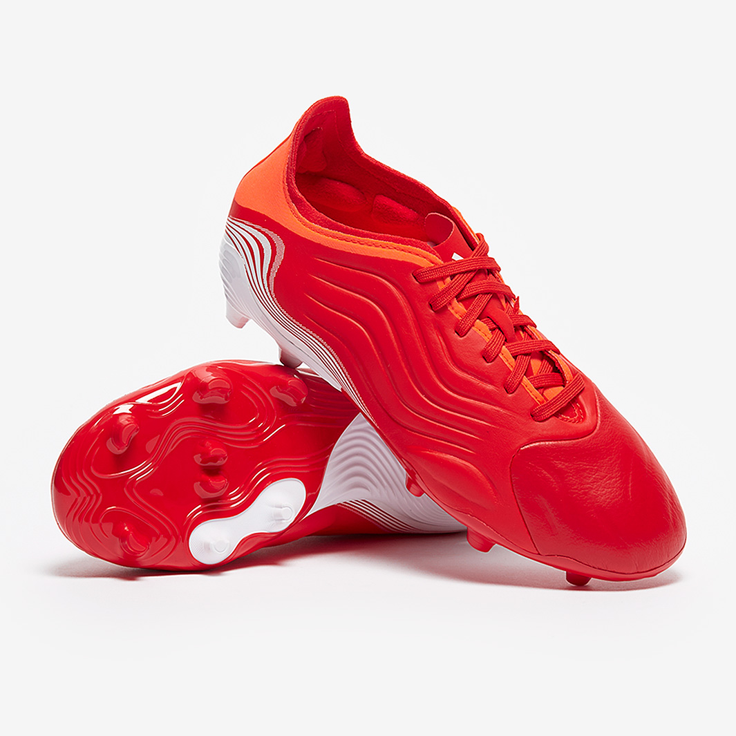 adidas Kids Copa Sense .1 FG - Red/White/Solar Red - Junior Boots | Pro ...