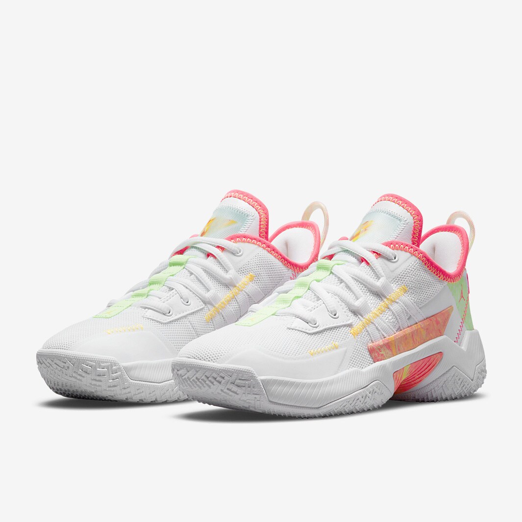 Jordan One Take II Older Kids (GS) - White/Hyper Pink/Lime Glow/Citron ...