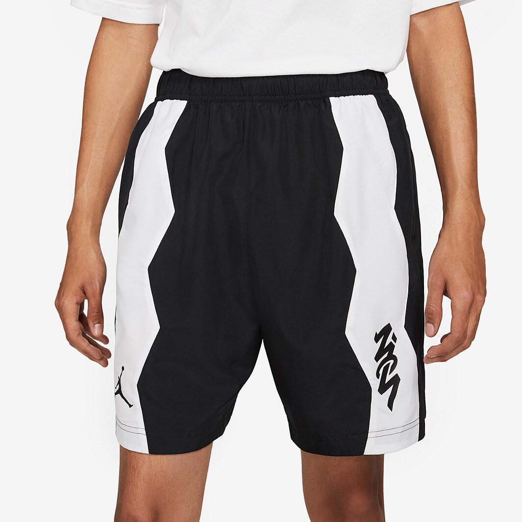 Jordan Dri-Fit Zion Performance Woven Short - Black/White - Mens Clothing