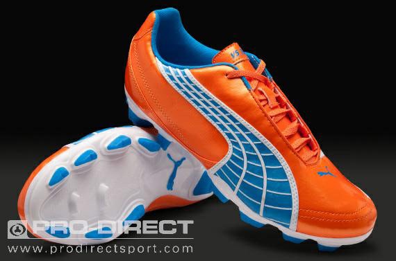 Puma - v5.10 ll i FG - Mens Football Boots - Fluorescent Orange/Blue ...