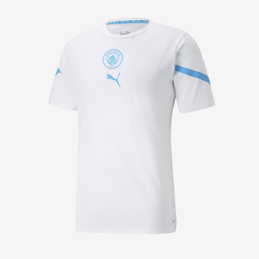 Puma Manchester City 21/22 Pre Match Shirt - Puma White/Team Light Blue ...