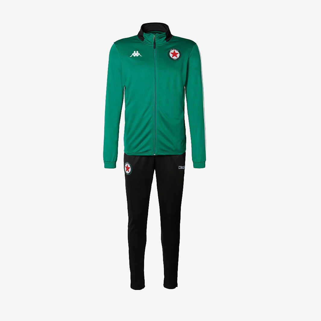 Kappa Red Star Paris 21/22 Tracksuit - Green/Black - Mens Replica