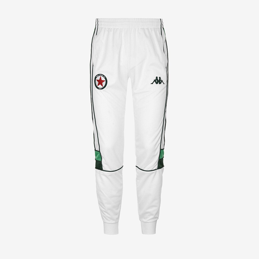Kappa Red Star Paris 21/22 Pants - White/Green/Dark Green - Mens Replica
