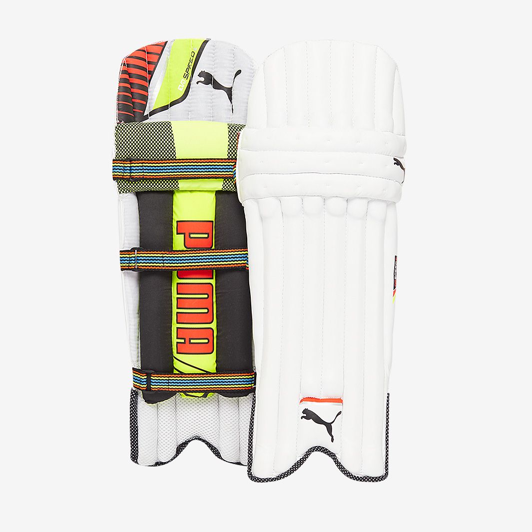 Puma evoSPEED 6 Junior Batting Pad - White/ Orange/ Yellow/ Pink ...