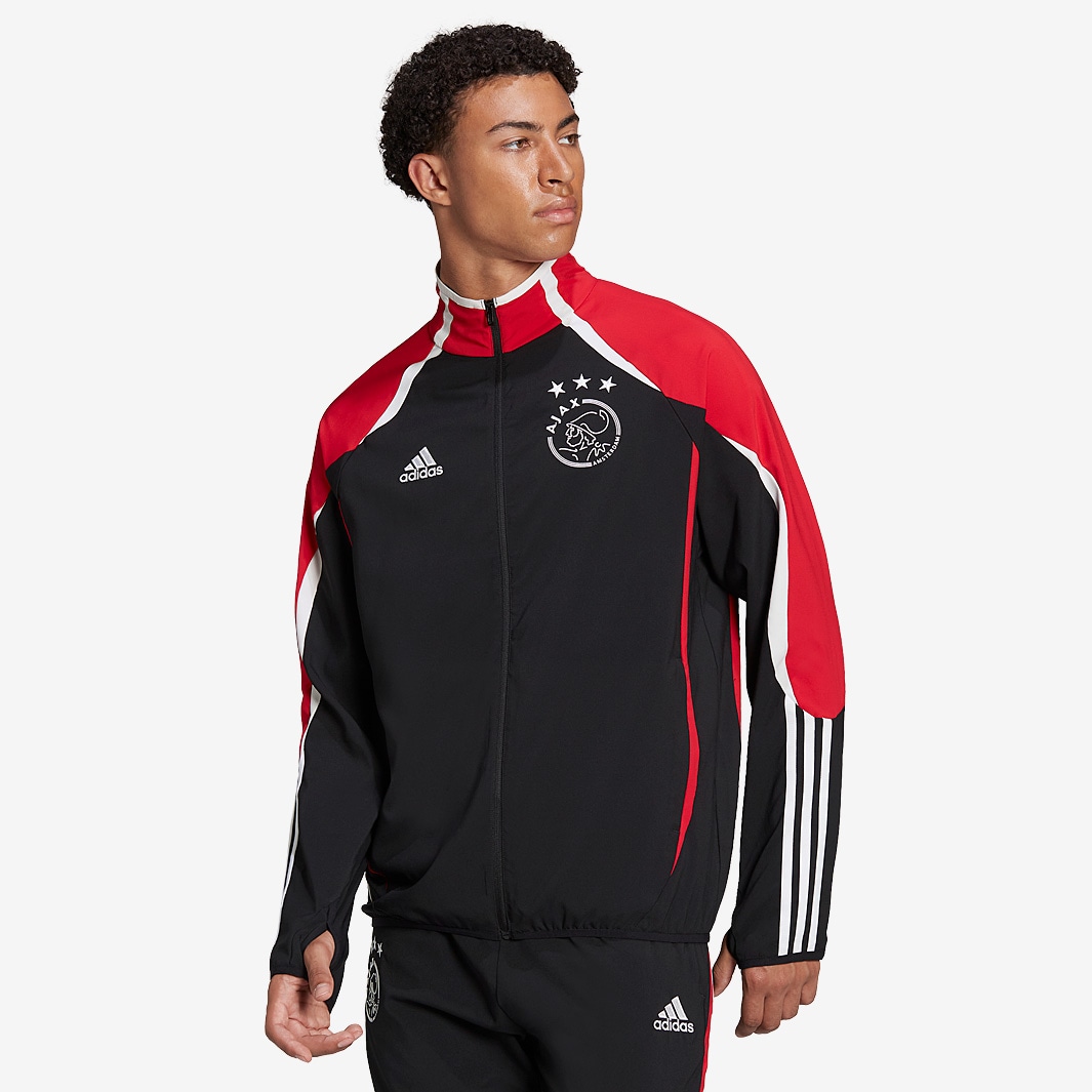 adidas Ajax 21/22 Woven Training Jacket - Black - Mens Replica | Pro ...
