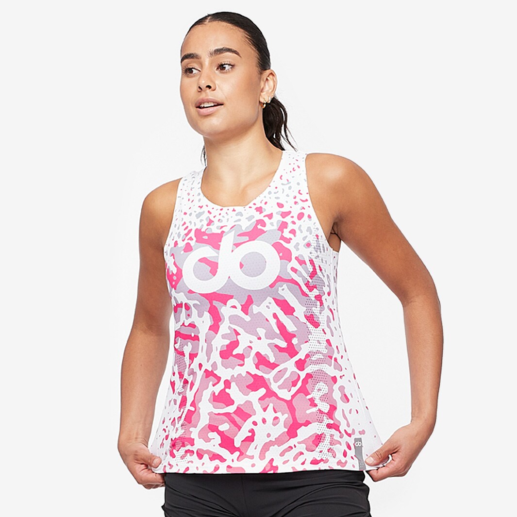 do Womens Energy Sheer Speed Verve Tank - White/Pink - Womens Clothing ...