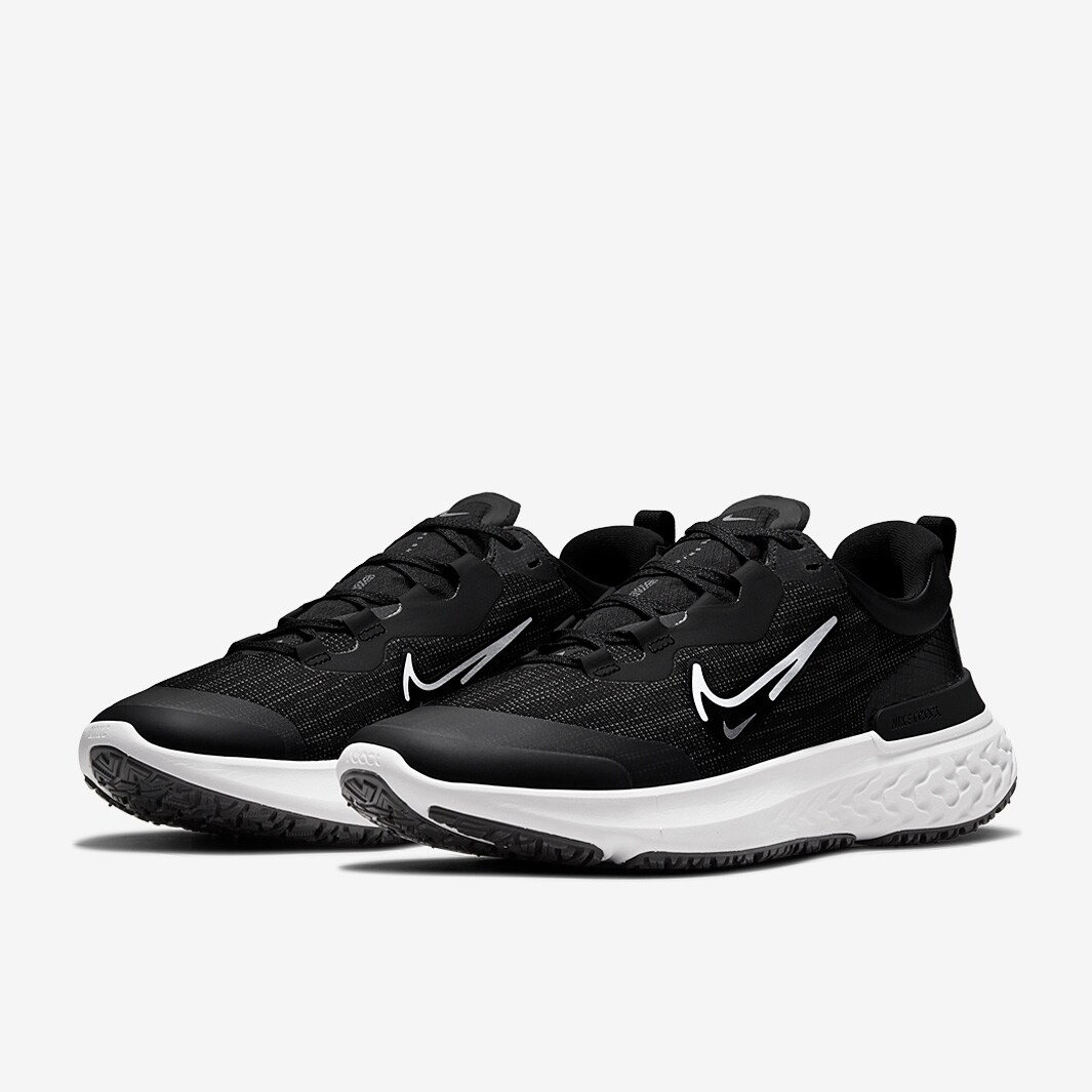 Nike React Miler 2 Shield - Black/Platinum Tint-Off Noir - Mens Shoes