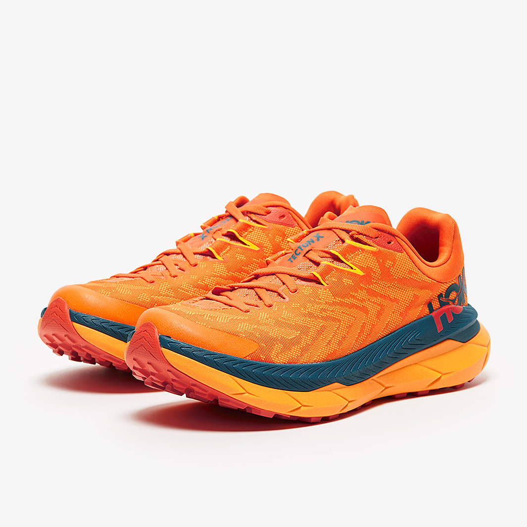 Hoka Tecton X - Persimmon Orange/Radiant Yellow - Mens Shoes | Pro ...