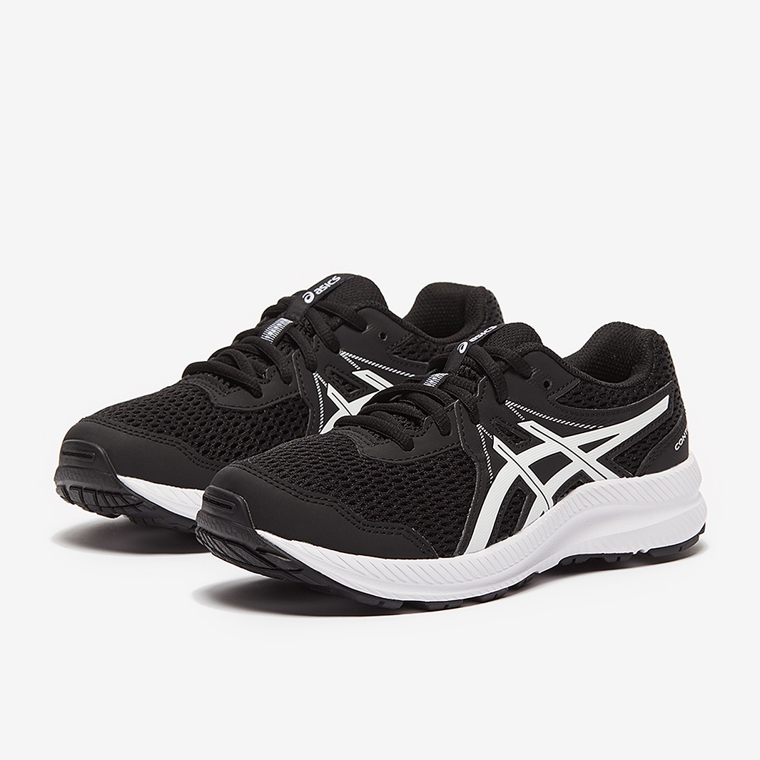 ASICS Contend 7 Older Kids (GS) - Black/White - Boys Shoes