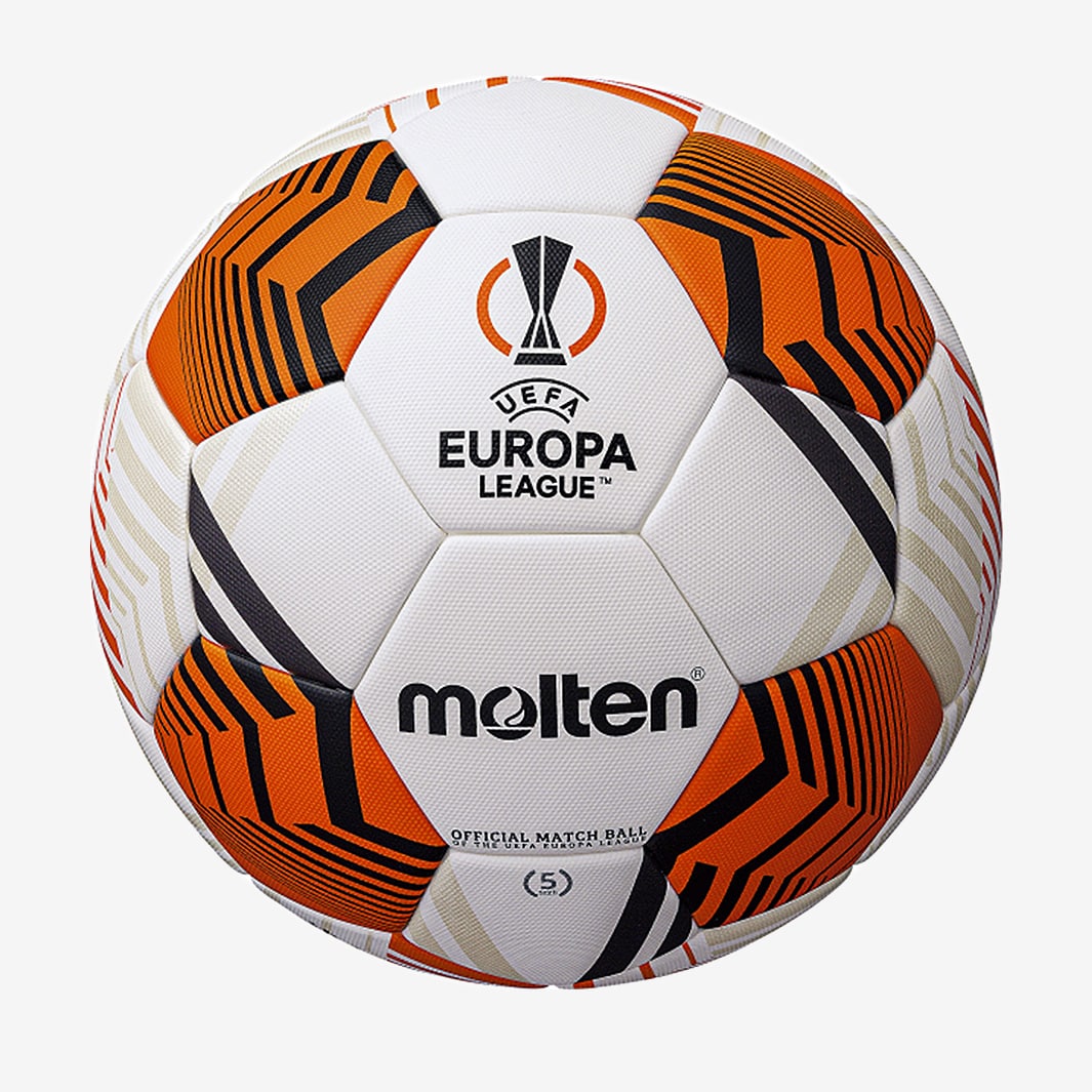 Molten UEFA Europa League 21/22 Official Match Ball - White/Orange ...