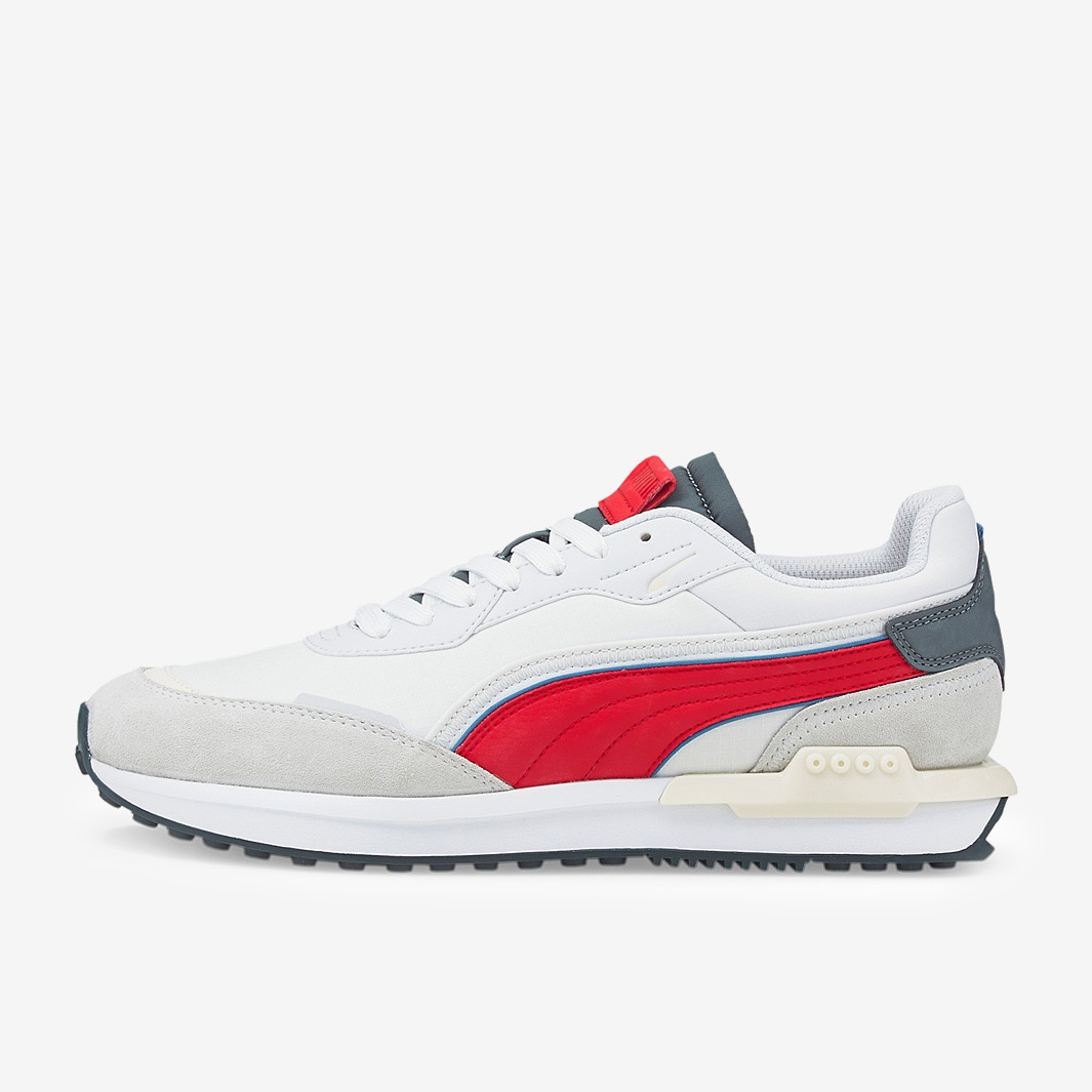 Puma City Rider Electric - Nimbus Cloud/White/High Risk Red - Trainers ...