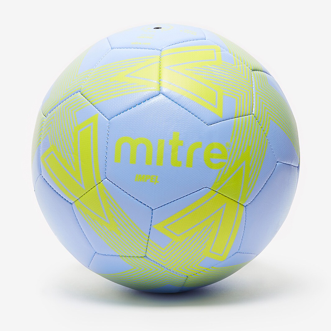 Mitre 21 Impel One Football - Sky Blue/Fluo Yellow - Footballs | Pro ...