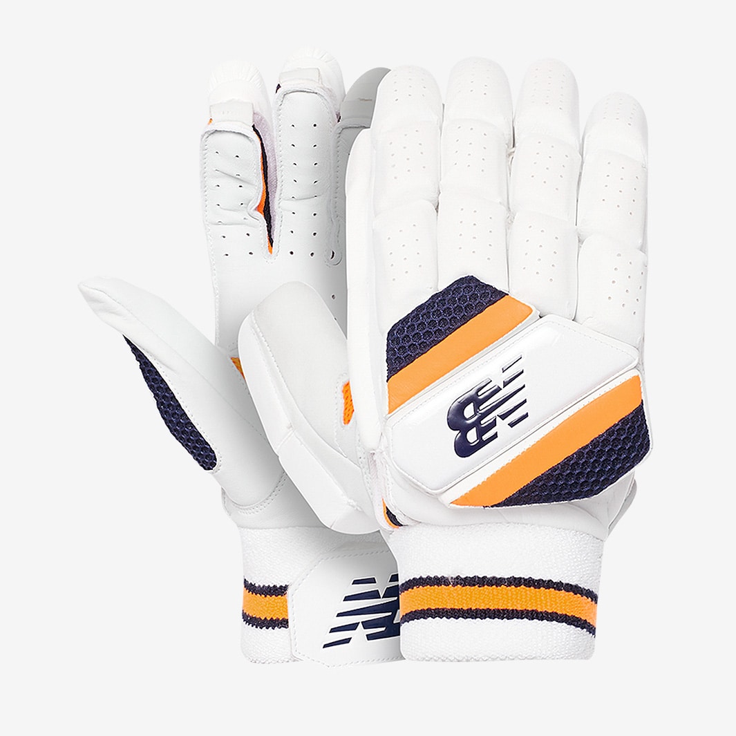 New Balance DC 1280 RH Batting Gloves - White/Blue/Orange - Batting ...