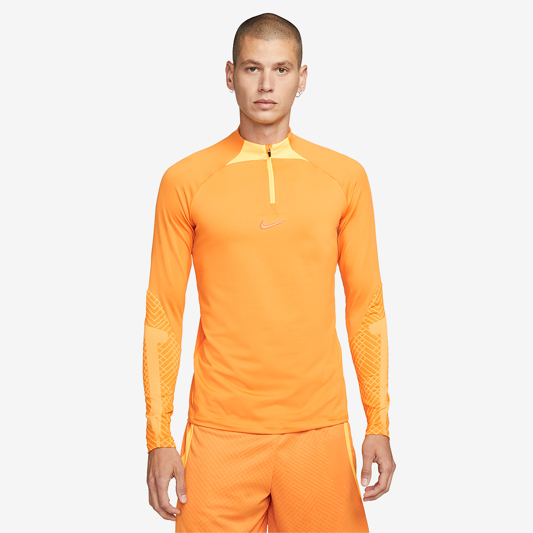 Nike Dry Strike Drill Top - Light Curry/Laser Orange/Rot ...