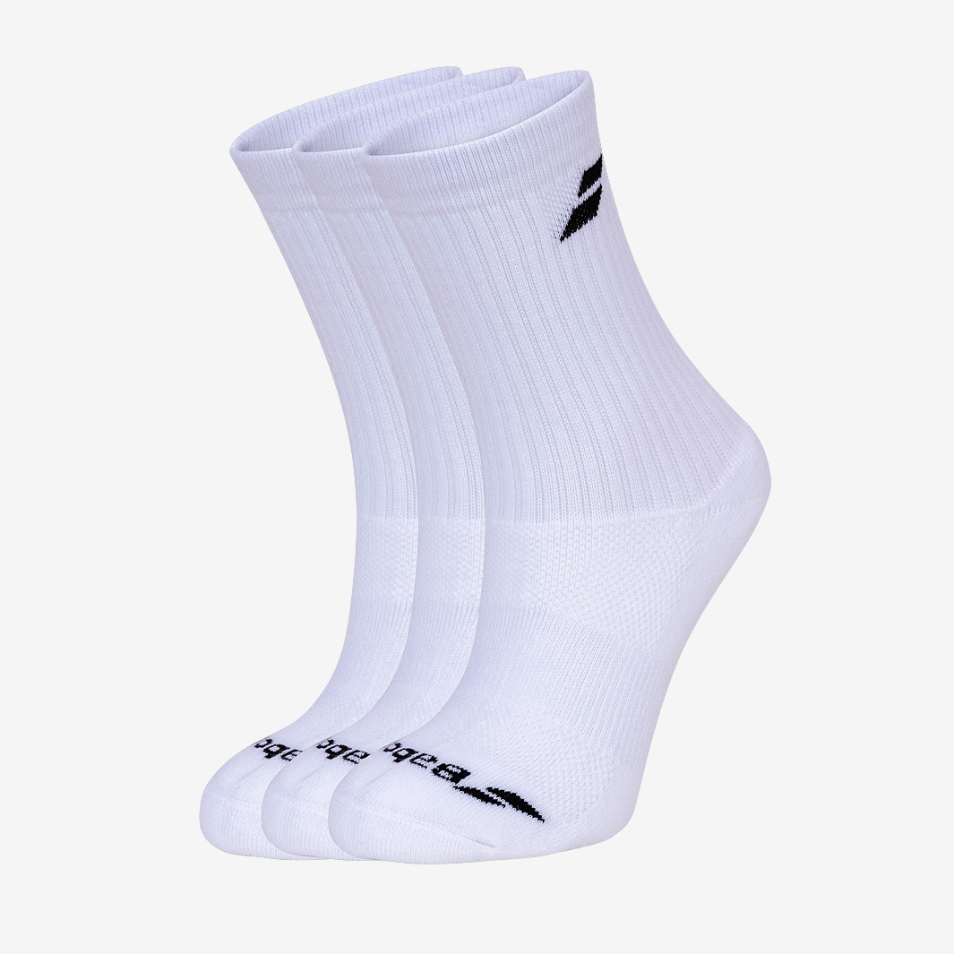 Babolat Socks 3 Pack - White/Estate Blue/Grey - Mens Clothing | Pro ...