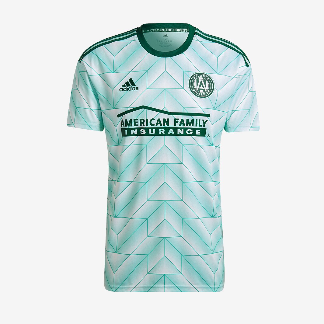 adidas Atlanta 2022 Away Shirt - Clear Mint/Team Dark Green - Mens ...