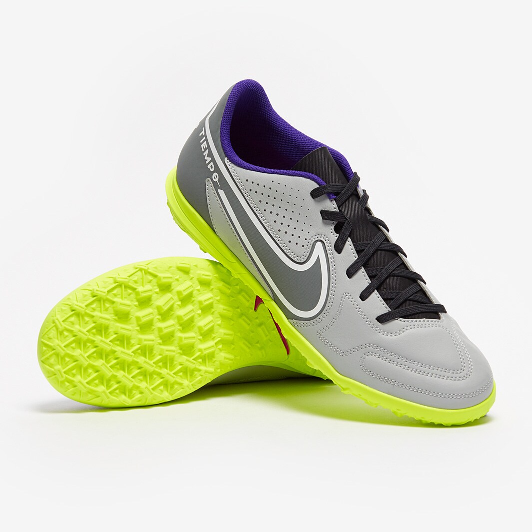 Nike Tiempo Legend IX Club TF - Light Smoke Grey/White/Smoke Grey/Volt ...