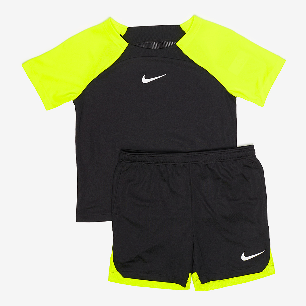 Nike Dri-Fit Little Kids Academy Pro Training Kit - Black/Volt/White ...