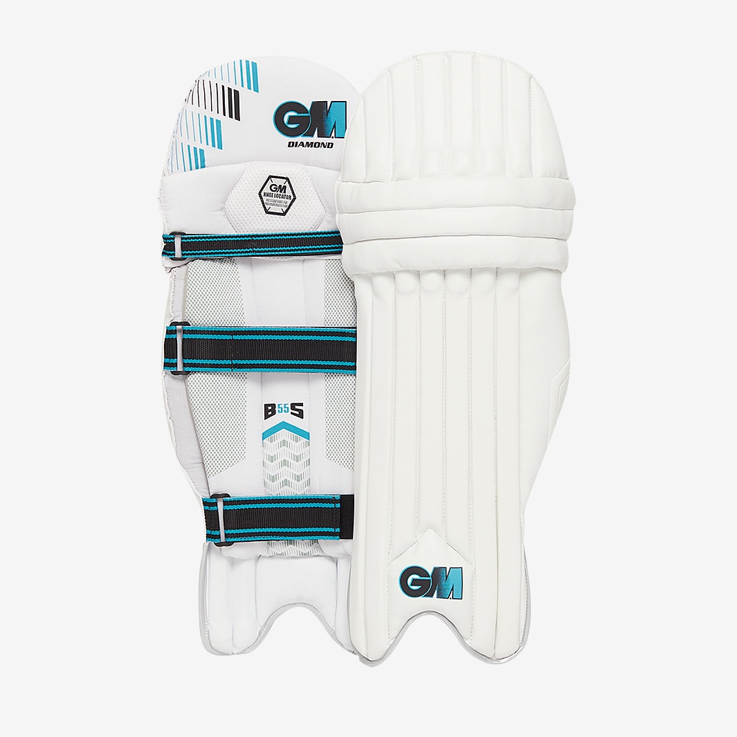 Gunn & Moore Diamond RH Batting Pads - White - Batting Equipment