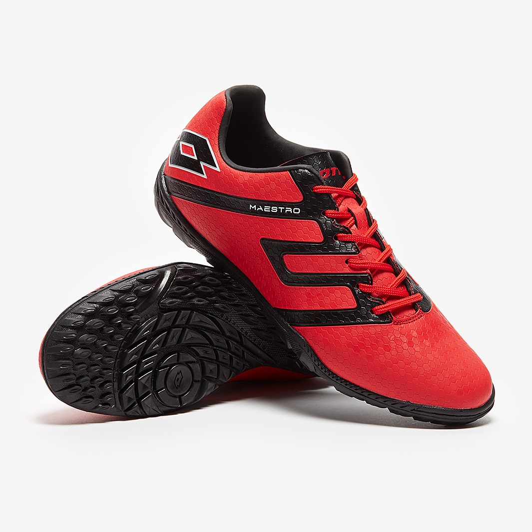 Lotto Maestro 700 IV Turf - Flame Red/All Black - Mens Boots | Pro ...