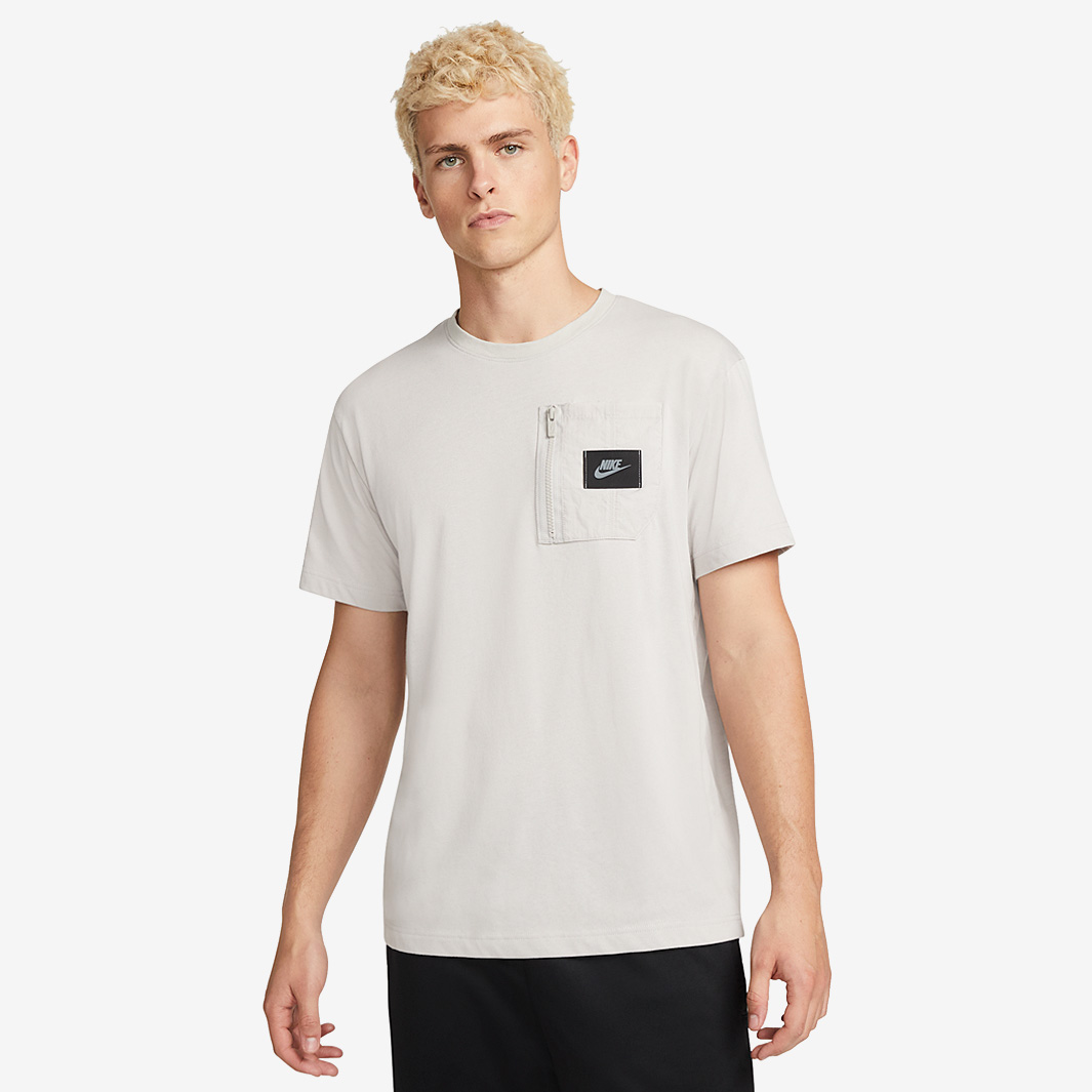 Nike Sportswear SPU DF SS Top - Lt Iron Ore/Lt Iron Ore/Black - Tops ...