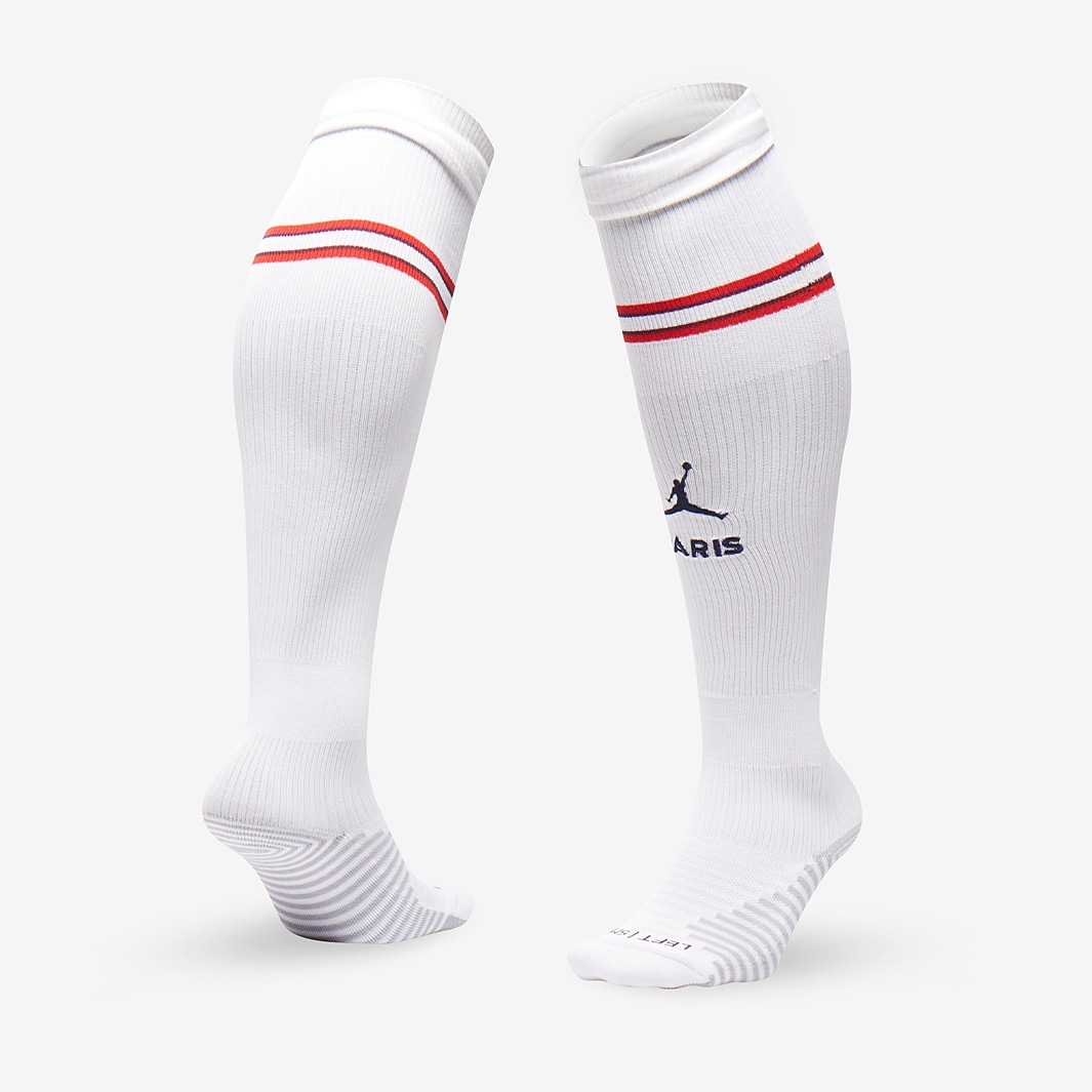 Nike Paris-Saint Germain 21/22 Home Stadium Sock - White/University Red ...