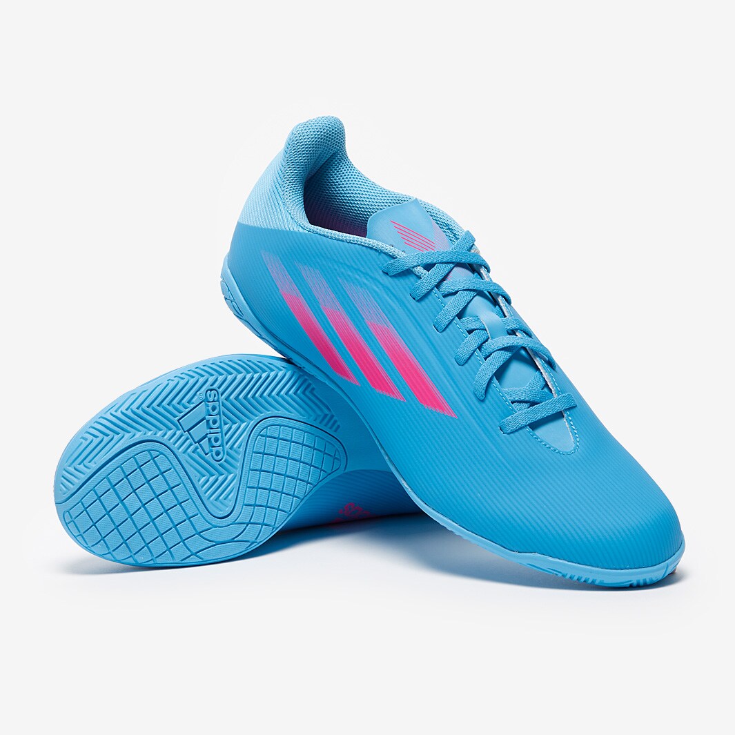 adidas X Speedflow.4 IN - Sky Rush/Team Shock Pink/Legacy Indigo - Mens ...