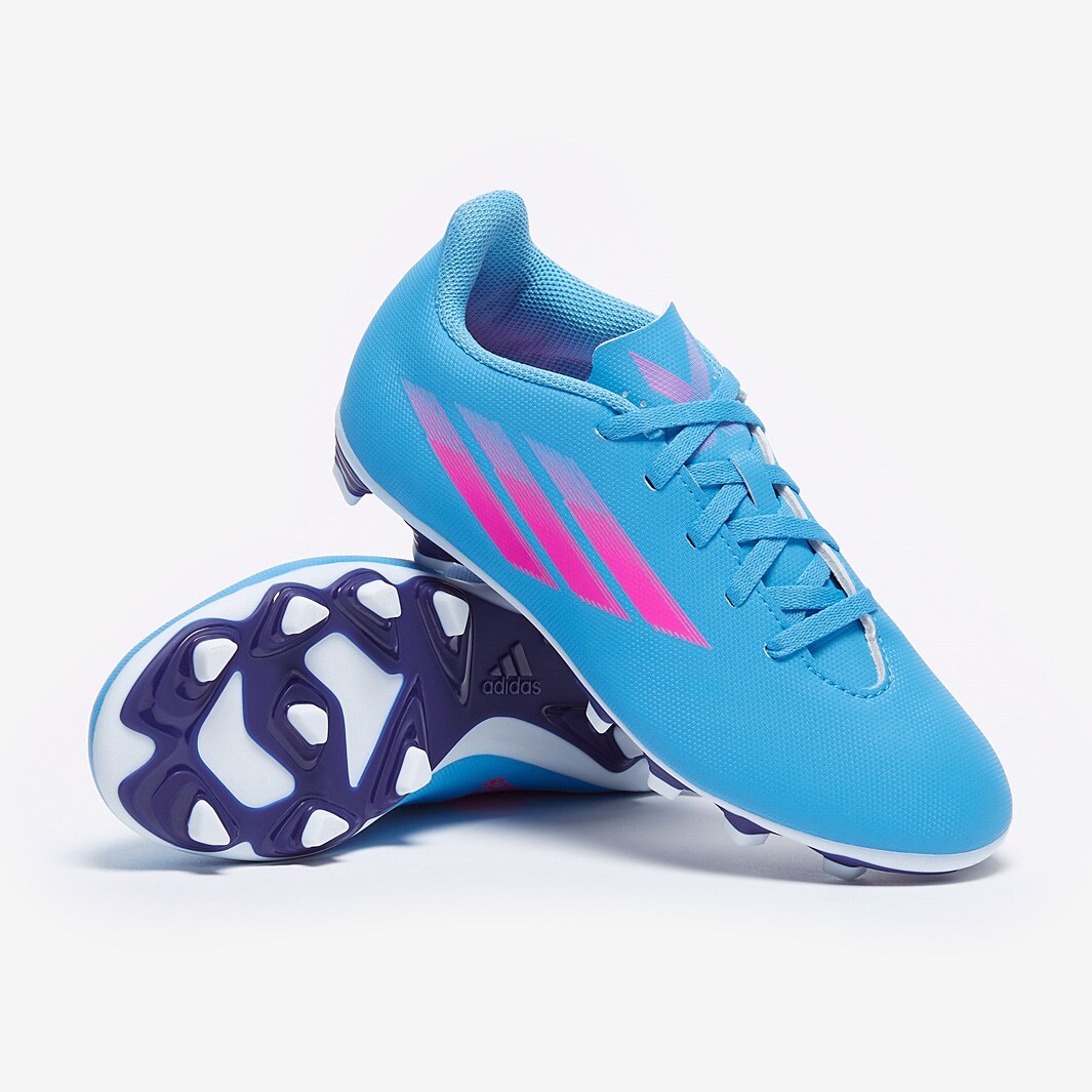 adidas Kids X Speedflow.4 FxG - Sky Rush/Team Shock Pink/Legacy Indigo ...