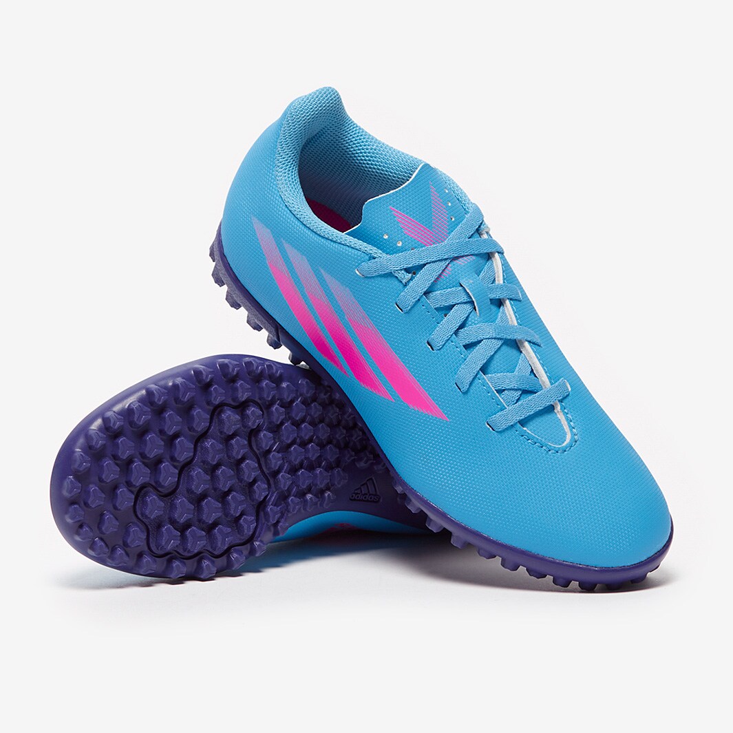 adidas Kids X Speedflow.4 TF - Sky Rush/Team Shock Pink/Legacy Indigo ...