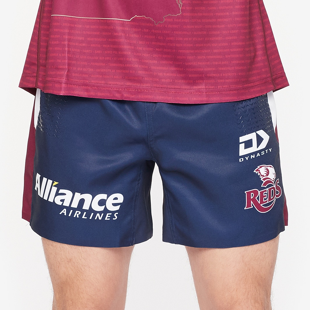 Dynasty Queensland Reds 2022 Home Shorts - Navy - Mens Replica | Pro ...