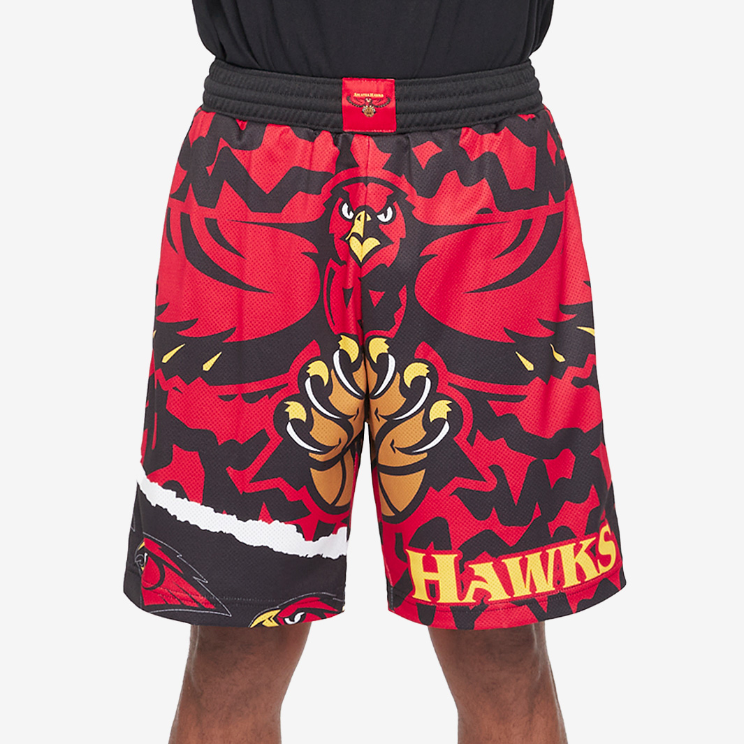 Mitchell & Ness Atlanta Hawks Jumbotron 2.0 Sublimated Short - Black ...