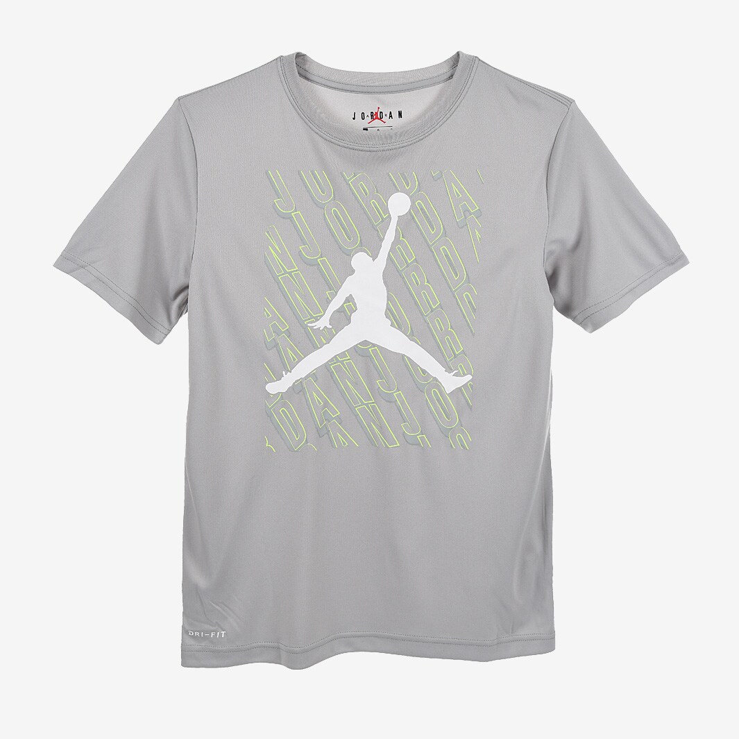 Jordan Boys Jumpman Flow Tee (8-15 Years) - Light Smoke Grey - Boys ...