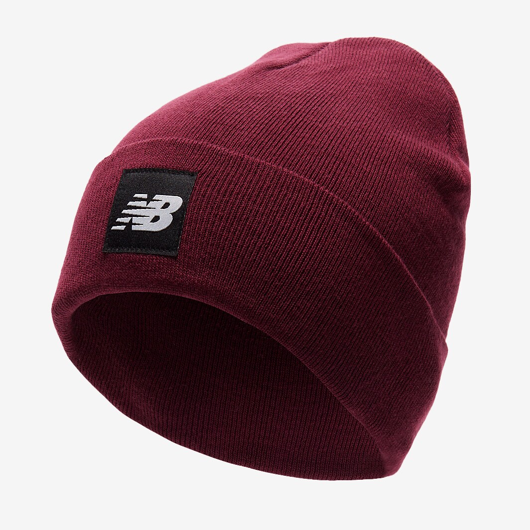 New Balance Knit Cuffed Beanie - Dark Ember - Headwear - Accessories