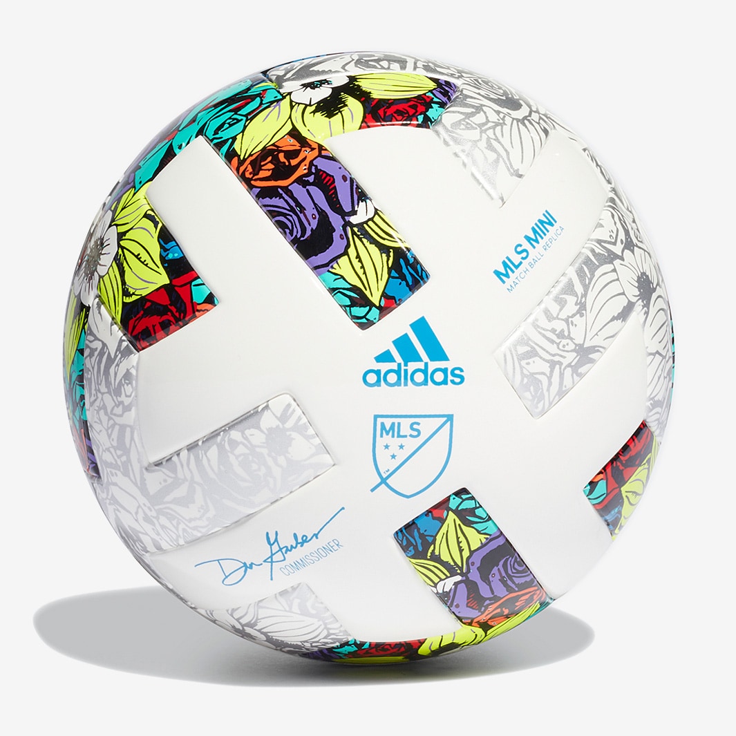 adidas MLS Mini - White/Solar Yellow/Power Blue - Footballs
