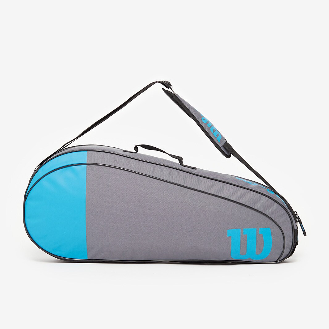 Wilson Team 3 Racket Bag - Blue/Grey - Bags & Luggage | Pro:Direct Tennis