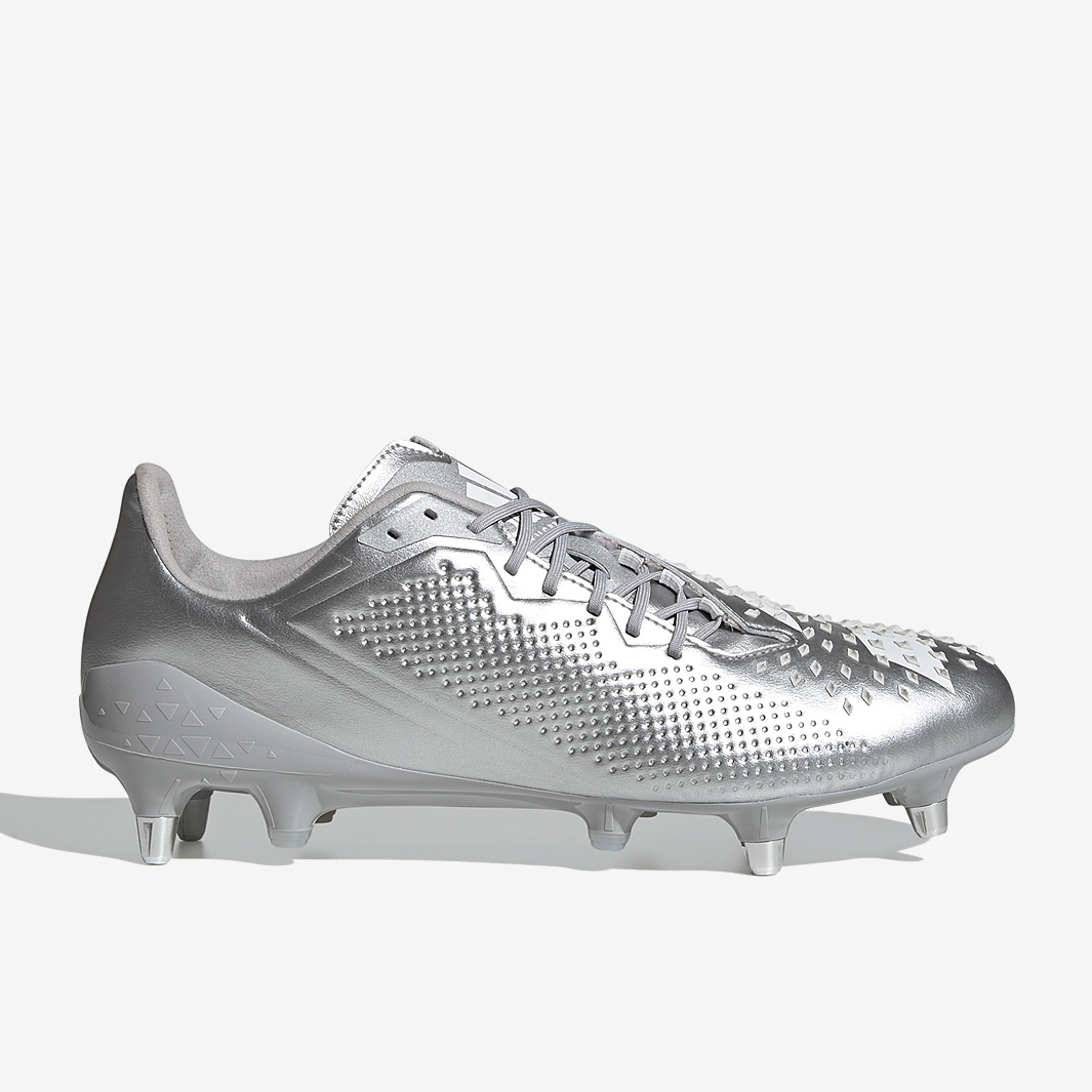 adidas Rugby Predator Malice SG - Silver/White/Grey - Mens Boots | Pro ...