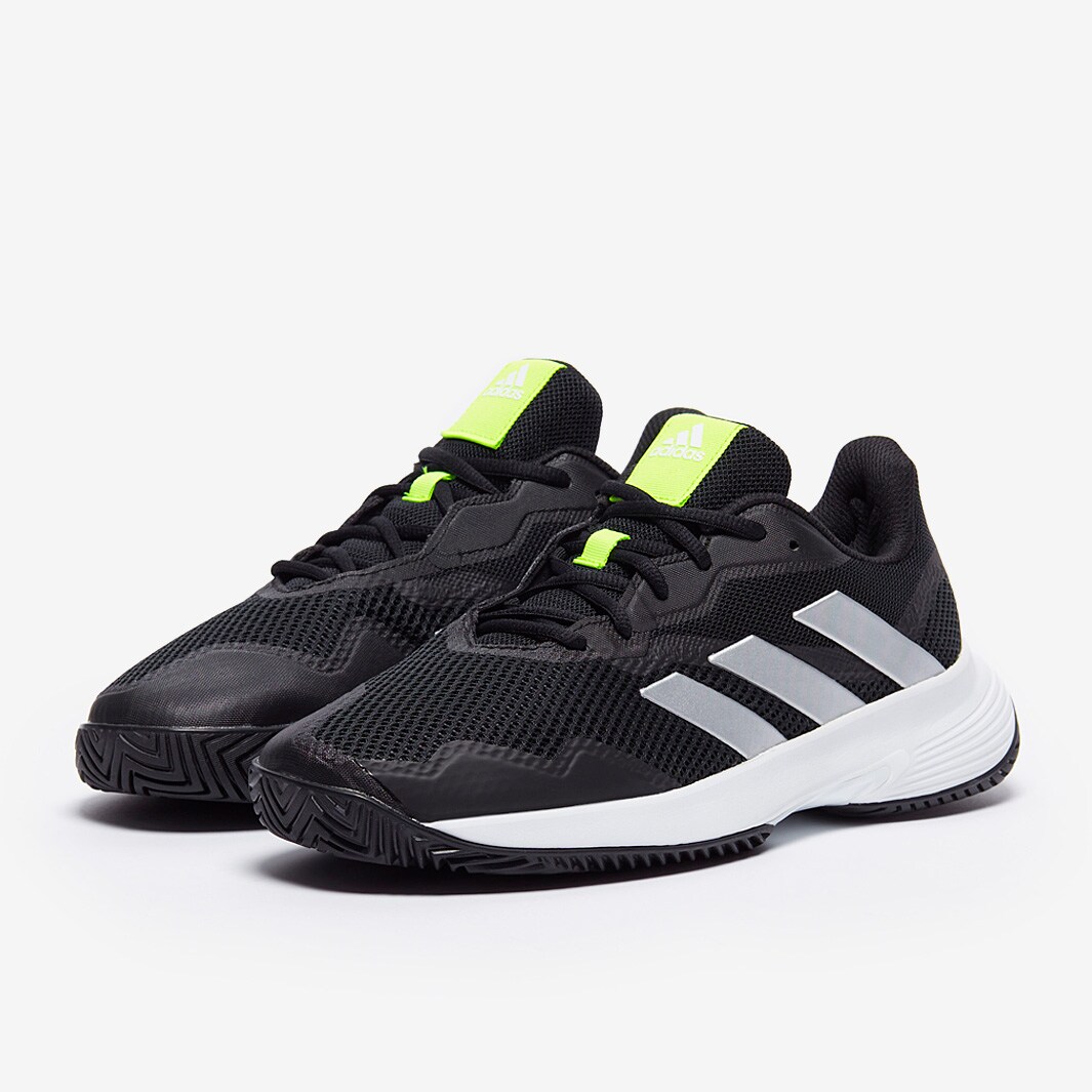 adidas CourtJam Control - Core Black/Silver Met/White - Mens Shoes