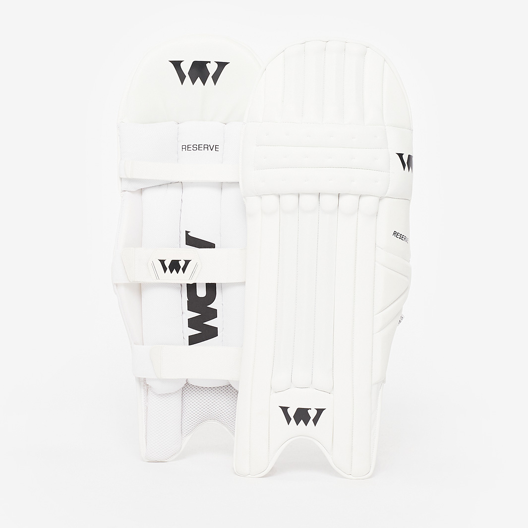 World Class Willow Reserve LH Batting Pads - White - Batting Equipment