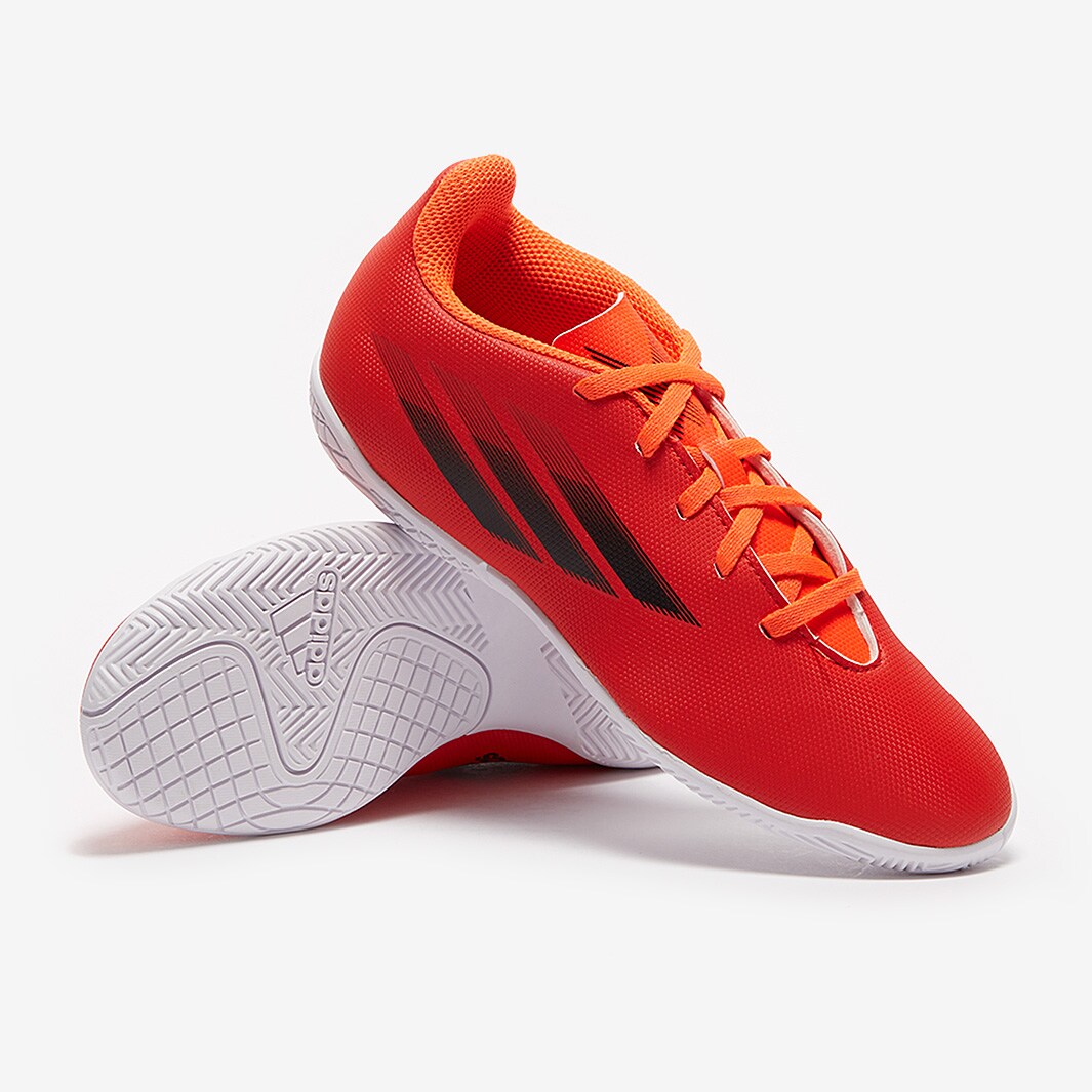 adidas X Speedflow.4 IN J - Red/Clear Black/Solar Red - Junior Boots