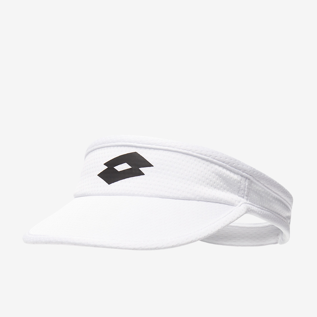 Lotto Tennis Visor - Bright White/All Black - Womens Clothing | Pro ...